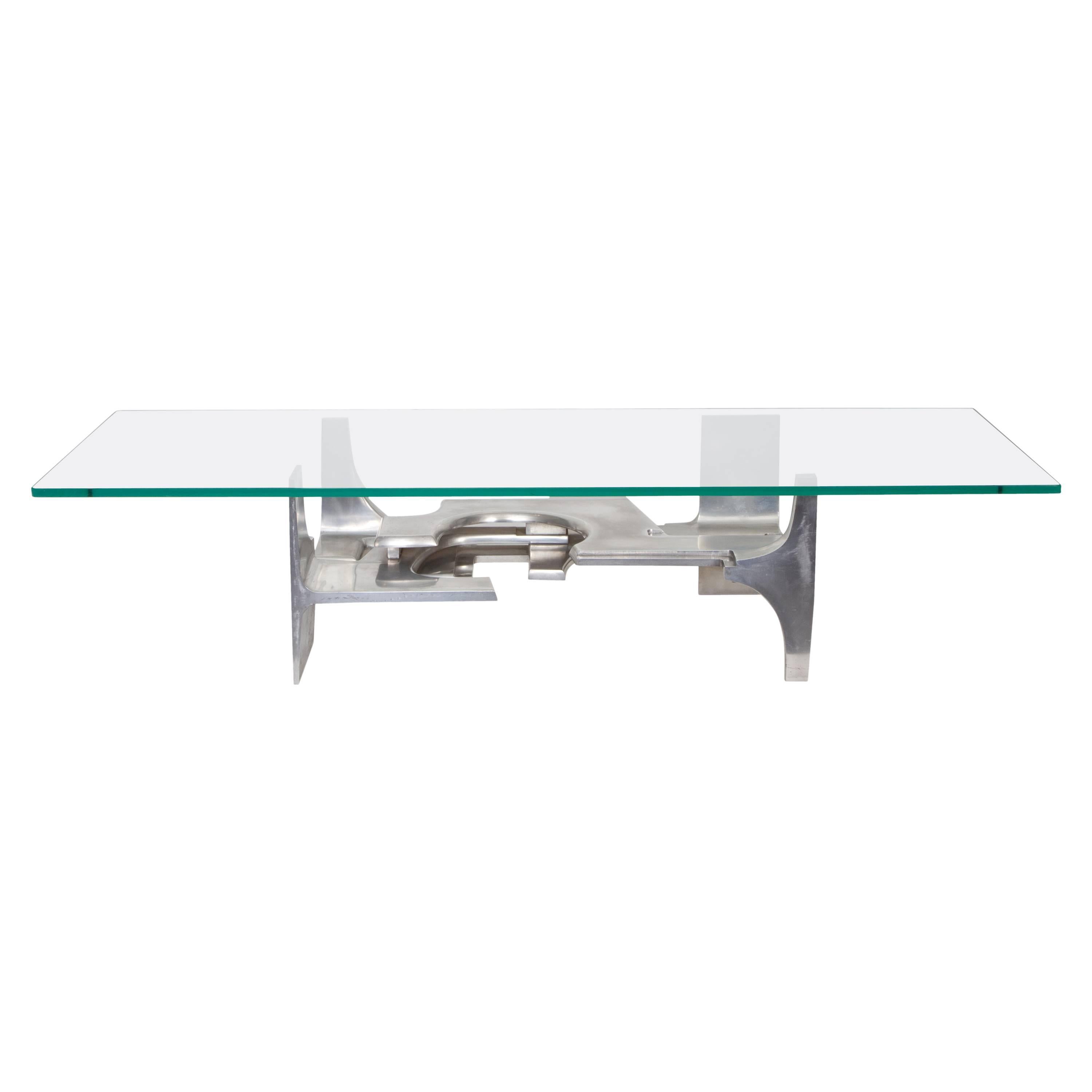 Gérard Mannoni, Sculptural coffee table, circa 1973 For Sale at 1stDibs