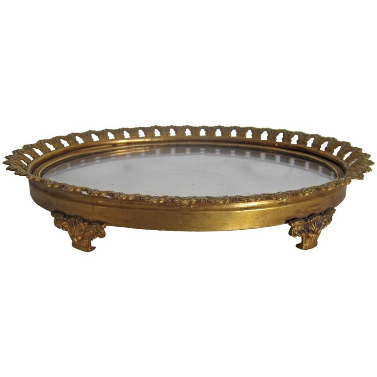 French Gilded Bronze Vanity Tray at 1stDibs