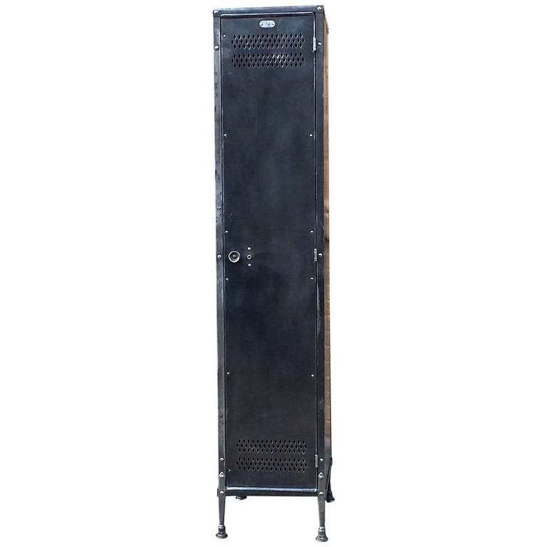 Industrial Brushed Steel Factory Locker at 1stDibs