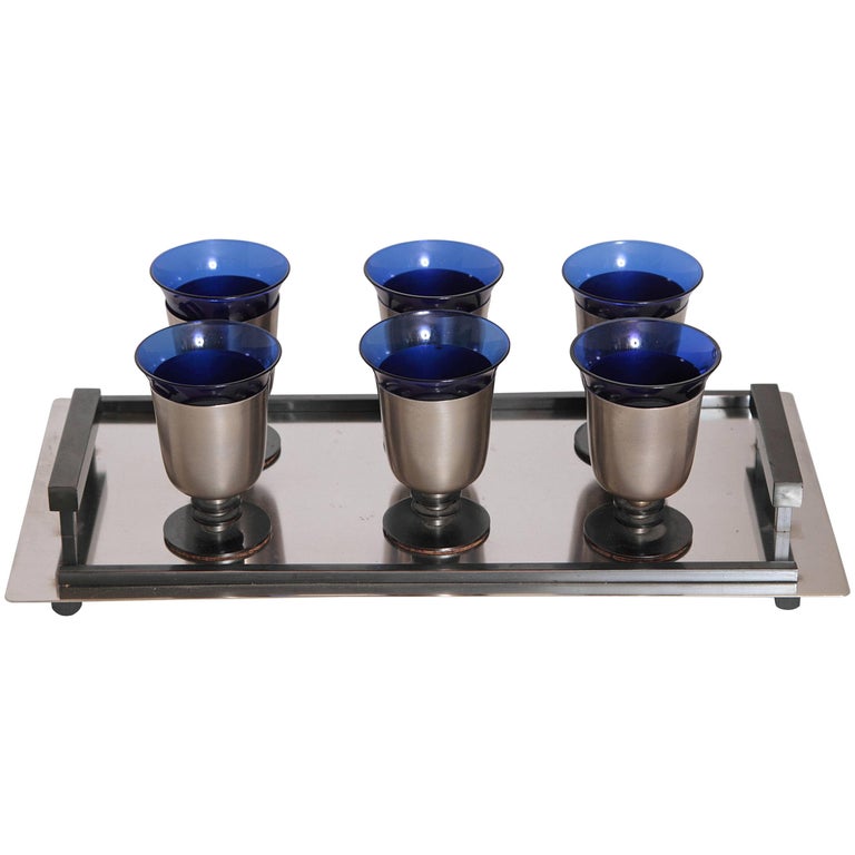 Rare Configuration Walter Von Nessen Attributed Machine Age Cocktail ...