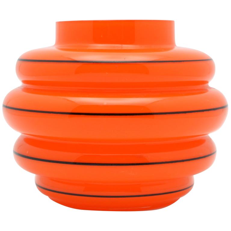 Loetz Glass Ribbed Art Deco Vase at 1stDibs