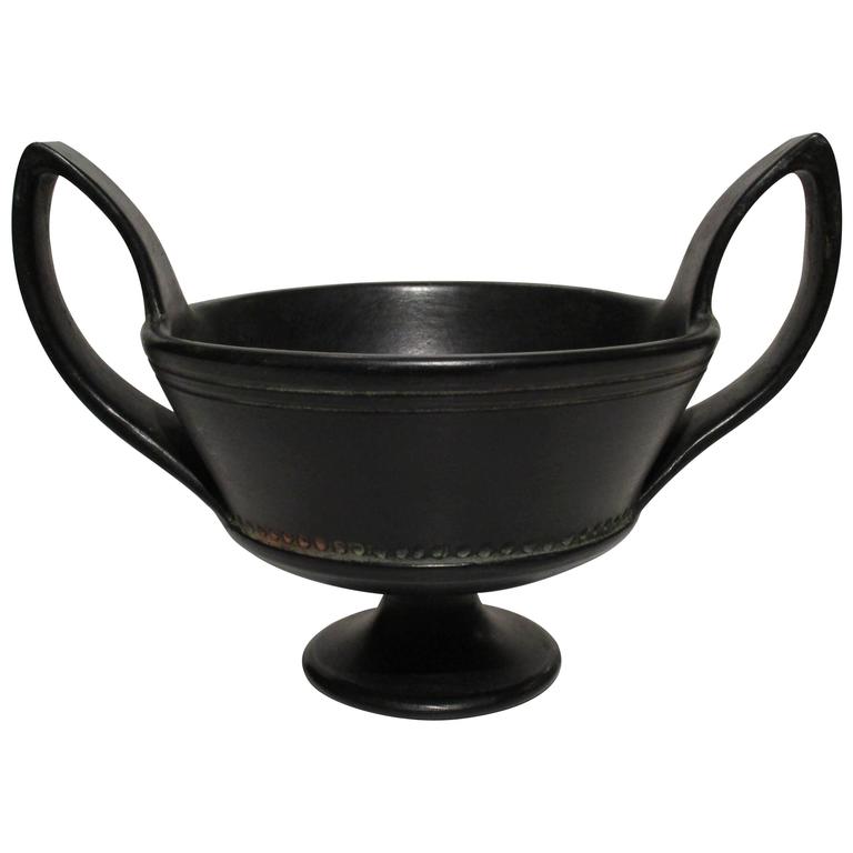 Terracotta Bucchero Kantharos Vase, Italy at 1stDibs