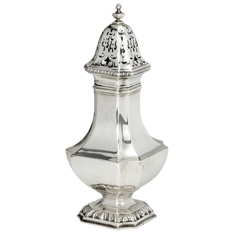 English Sterling Silver Muffineer / Shaker at 1stDibs