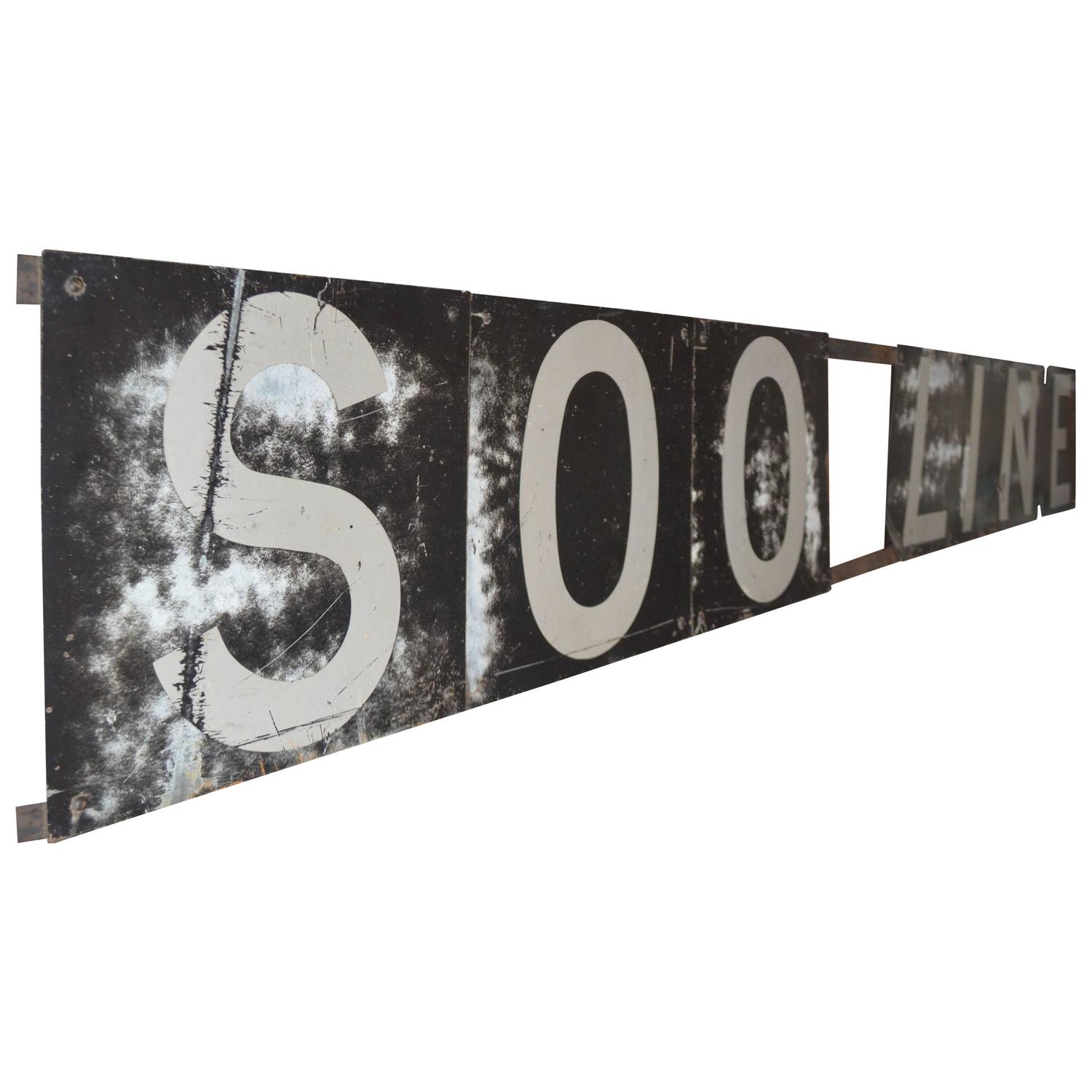 Railroad Sign for Soo Line at 1stdibs