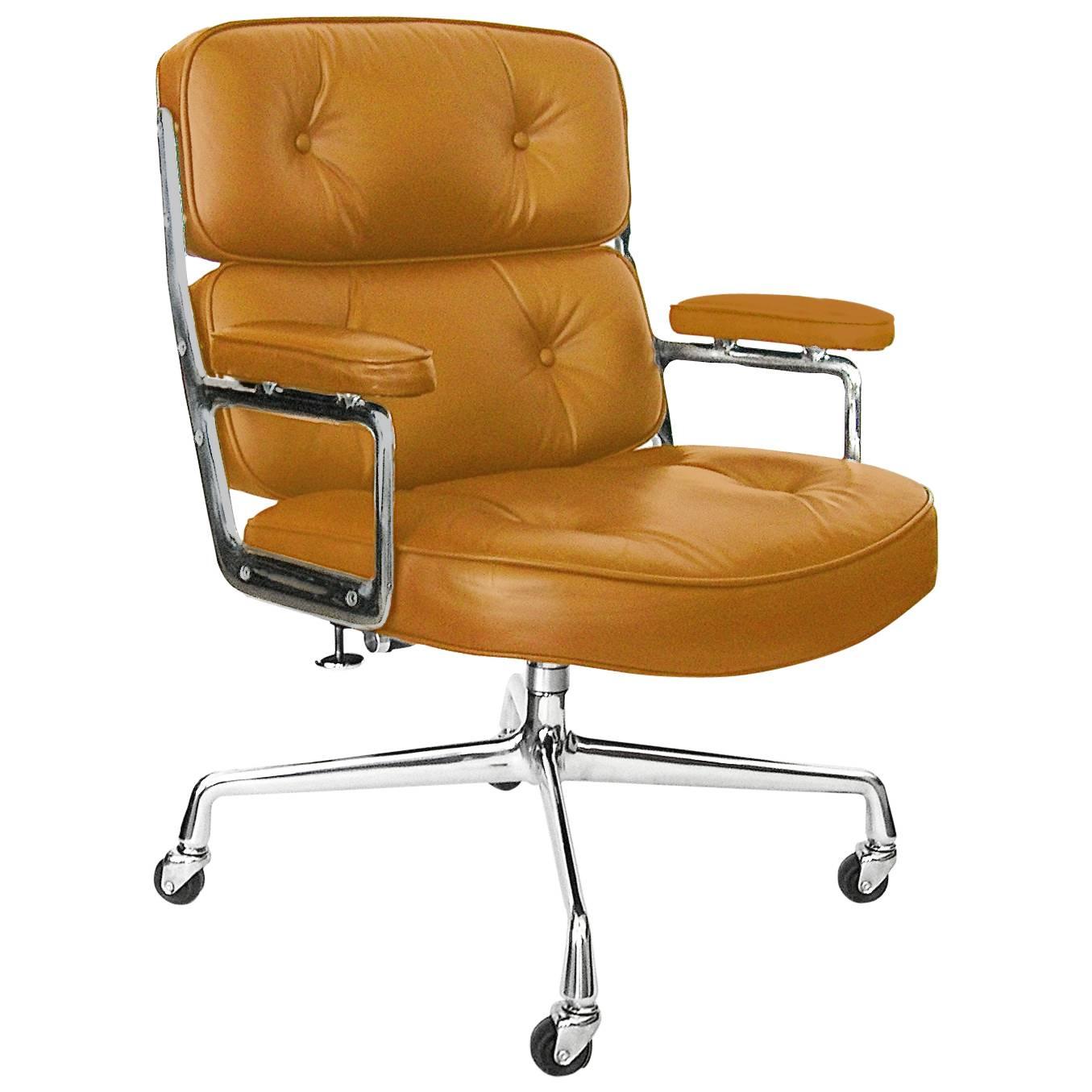 1972 Eames Time Life Executive Office Chair in Butterscotch Leather at ...