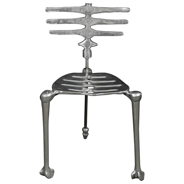Polished Aluminum Skeleton Form Chair at 1stDibs | michael aram ...