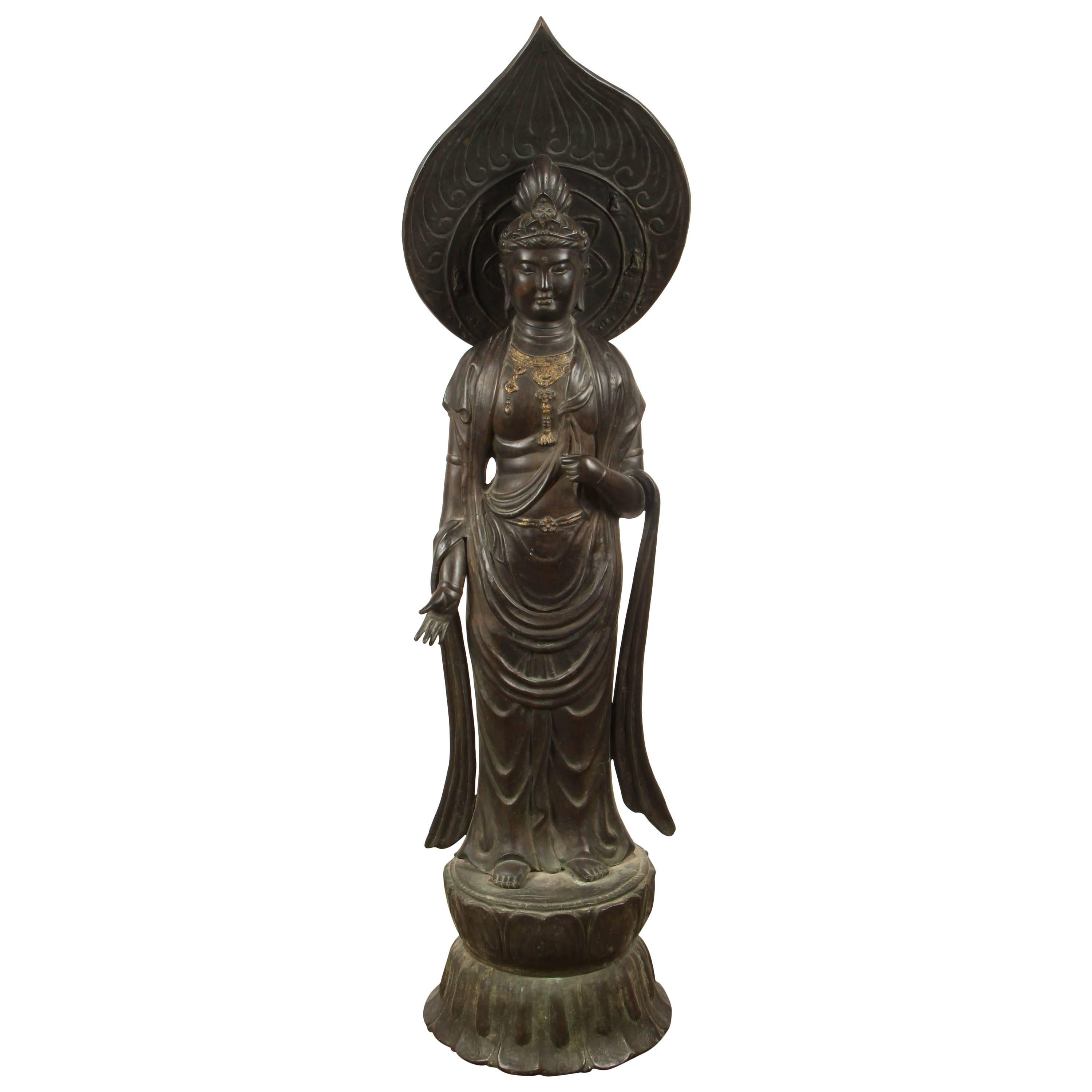 Antique Japanese Sculpture of Kannon at 1stDibs | japanese sculpture ...