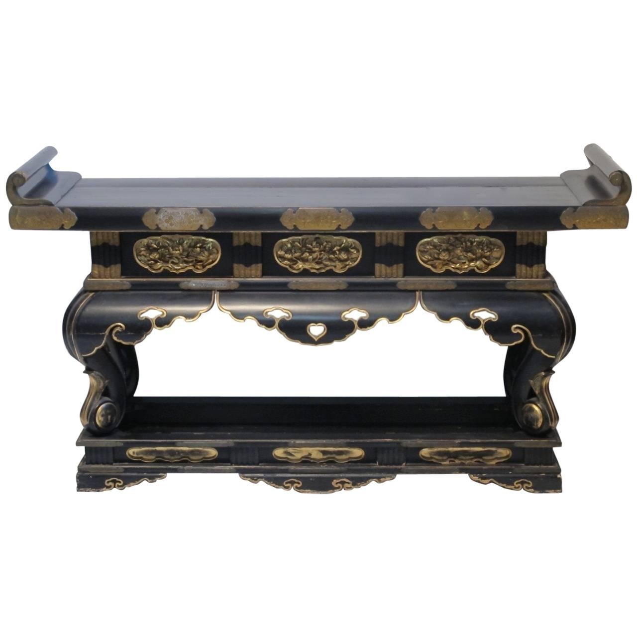 Japanese Altar Table - 5 For Sale on 1stDibs