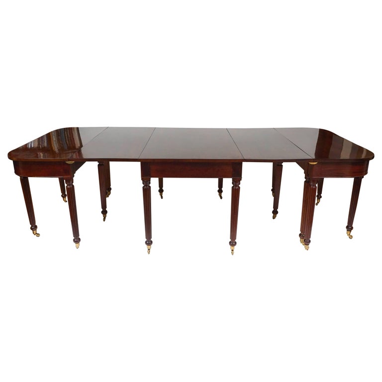 Sheraton Mahogany Extending Dining Table, Boston, Massachusetts, circa ...