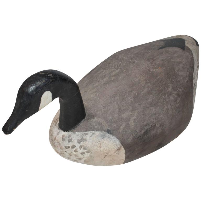 Monumental Rare Canadian Hand-Carved and Painted Goose at 1stDibs