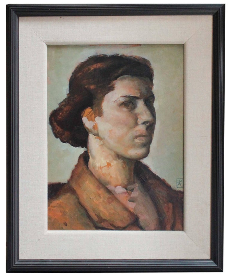 P.S. Andrew - Painting of a Woman For Sale at 1stDibs