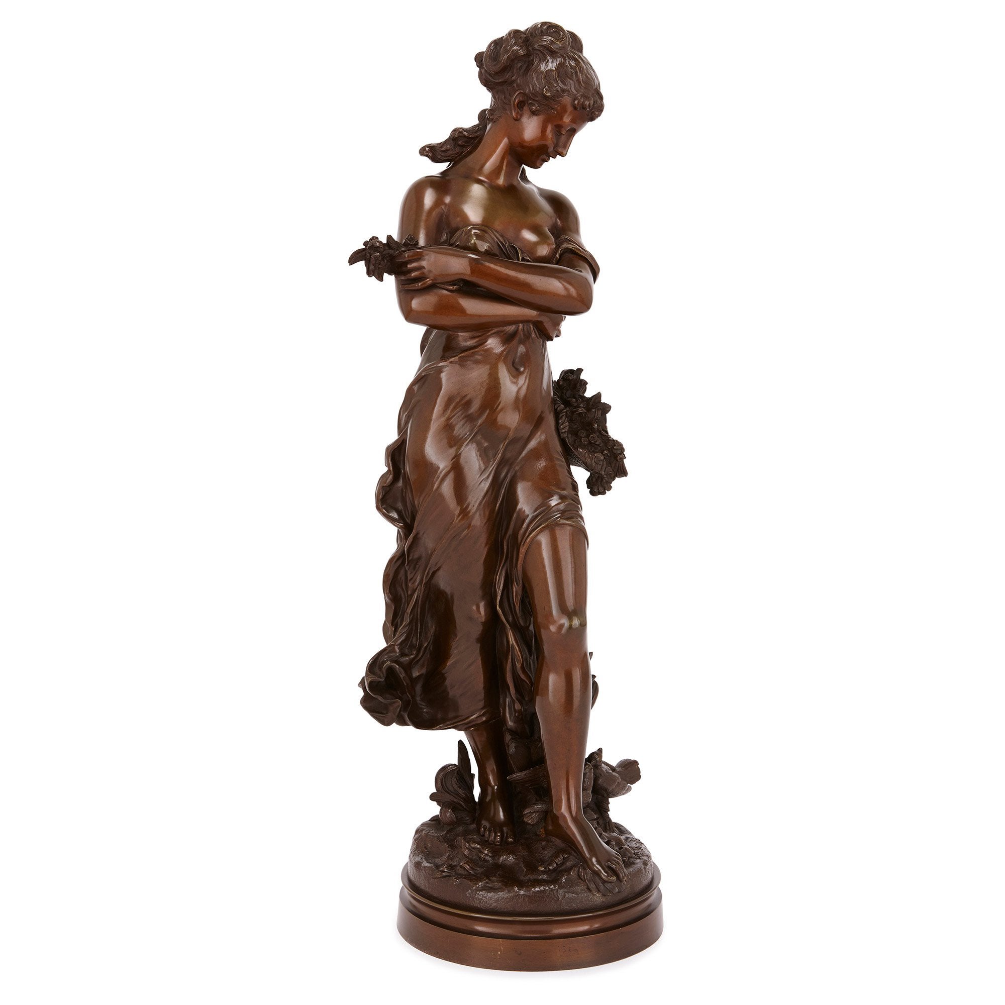 French Bronze by Hippolyte Francois Moreau at 1stDibs