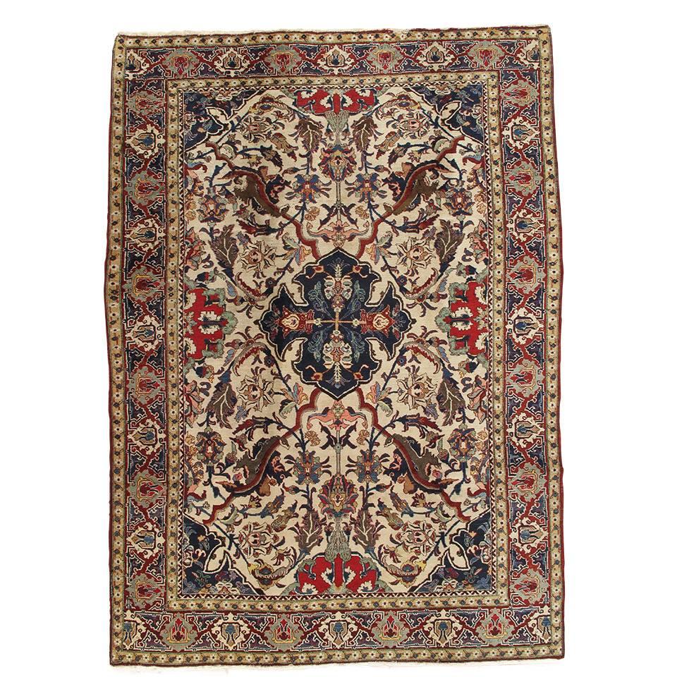 Antique Indian Agra Rug at 1stDibs | antique indian rugs
