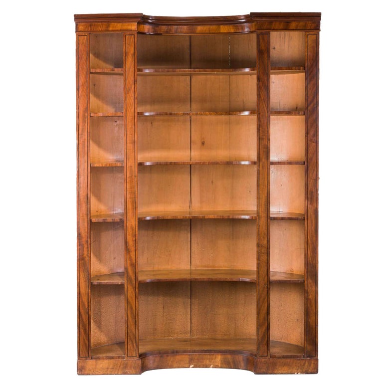 Regency Period Open Bookcase For Sale at 1stDibs