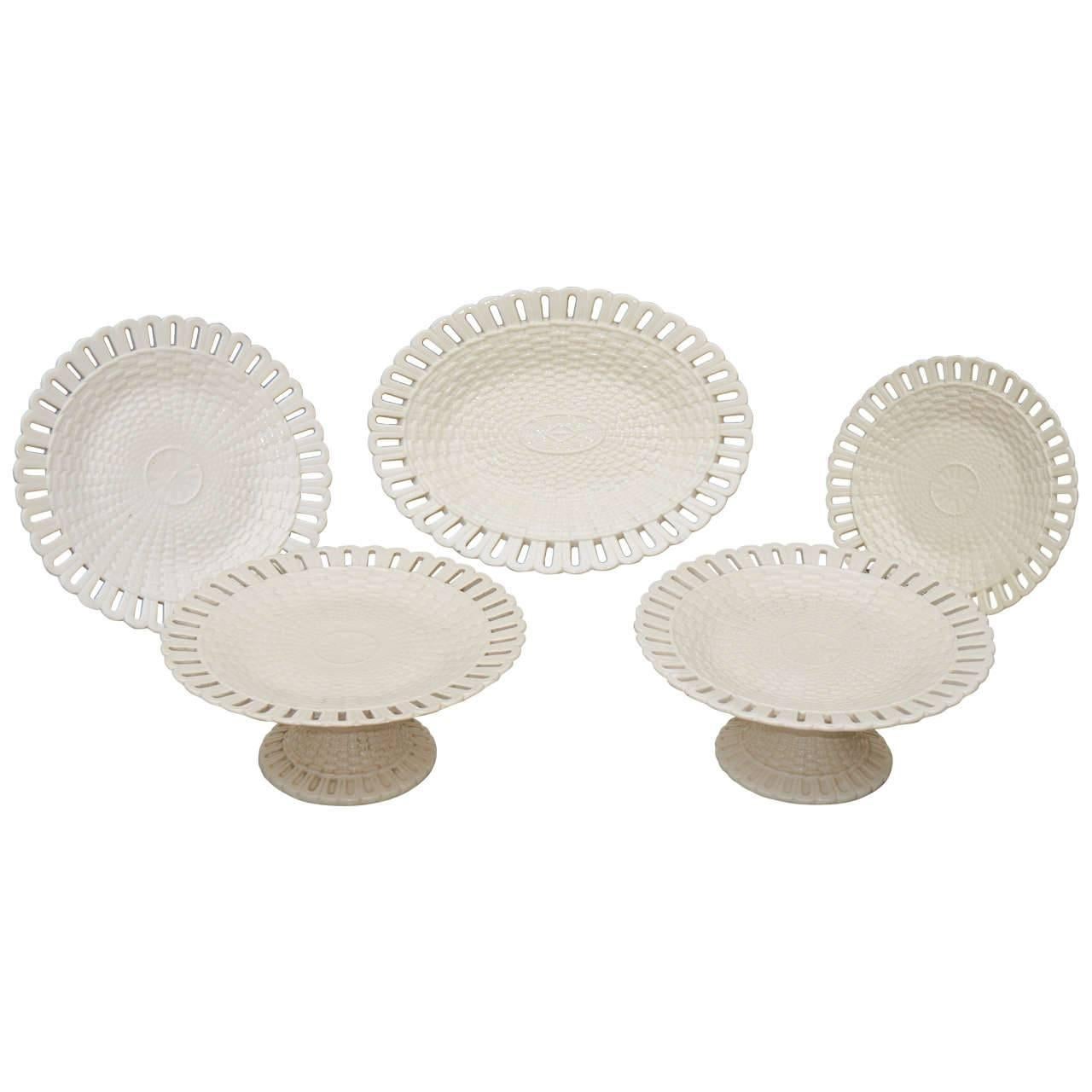 Group of Five Wedgwood Creamware Serving Pieces at 1stDibs