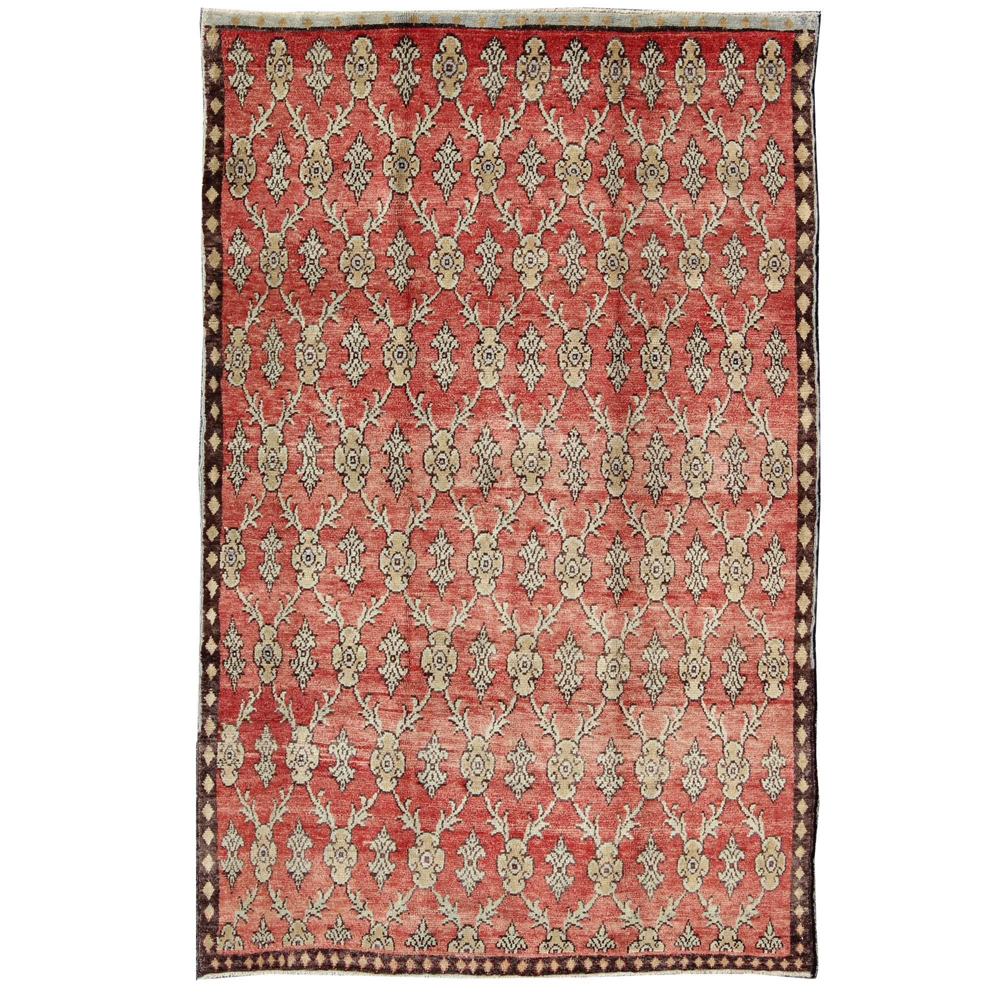 Vintage Turkish Tulu Rug at 1stDibs