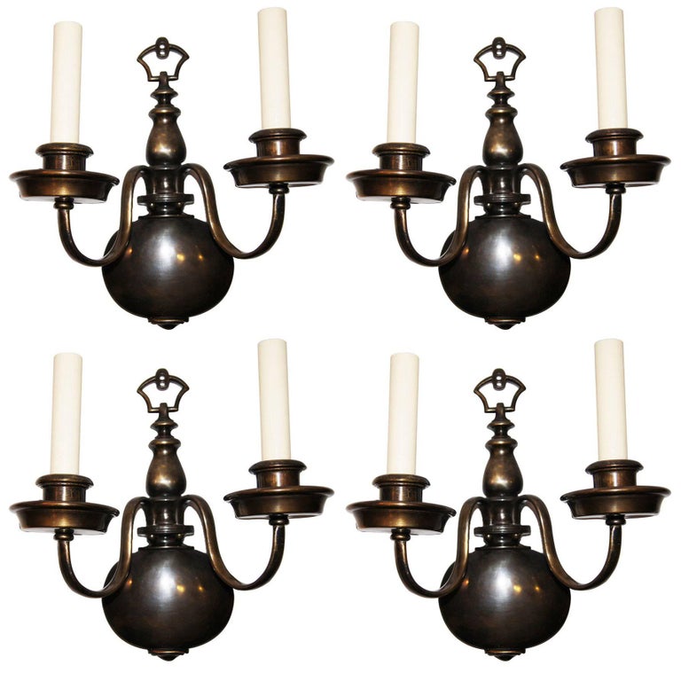 Set of Four Dutch Sconces For Sale at 1stDibs