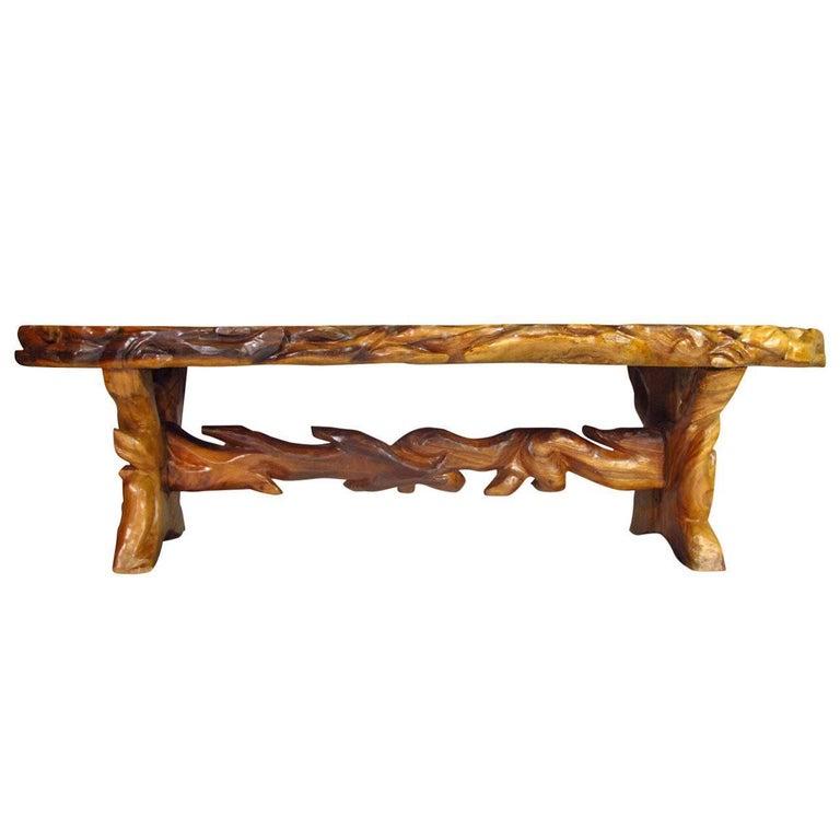Live Edge Slab Dining Table at 1stDibs