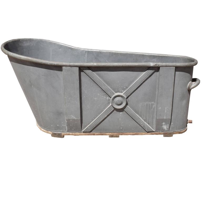 Zinc Bathtub at 1stDibs