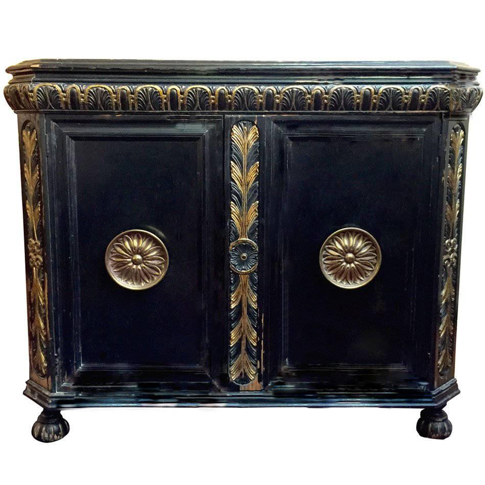 Ebonized Museum Cabinet at 1stDibs