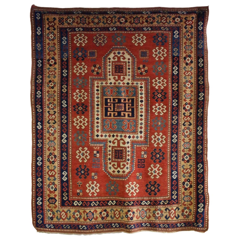 Antique Caucasian Kazak Rug at 1stDibs