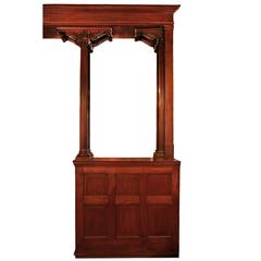 Carved Victorian Room Divider in Walnut, circa 1897 at 1stDibs