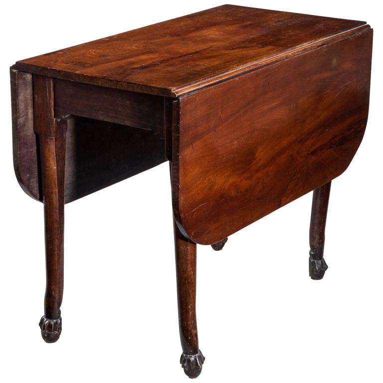 Late 18th Century Mahogany Drop-Leaf Table at 1stDibs
