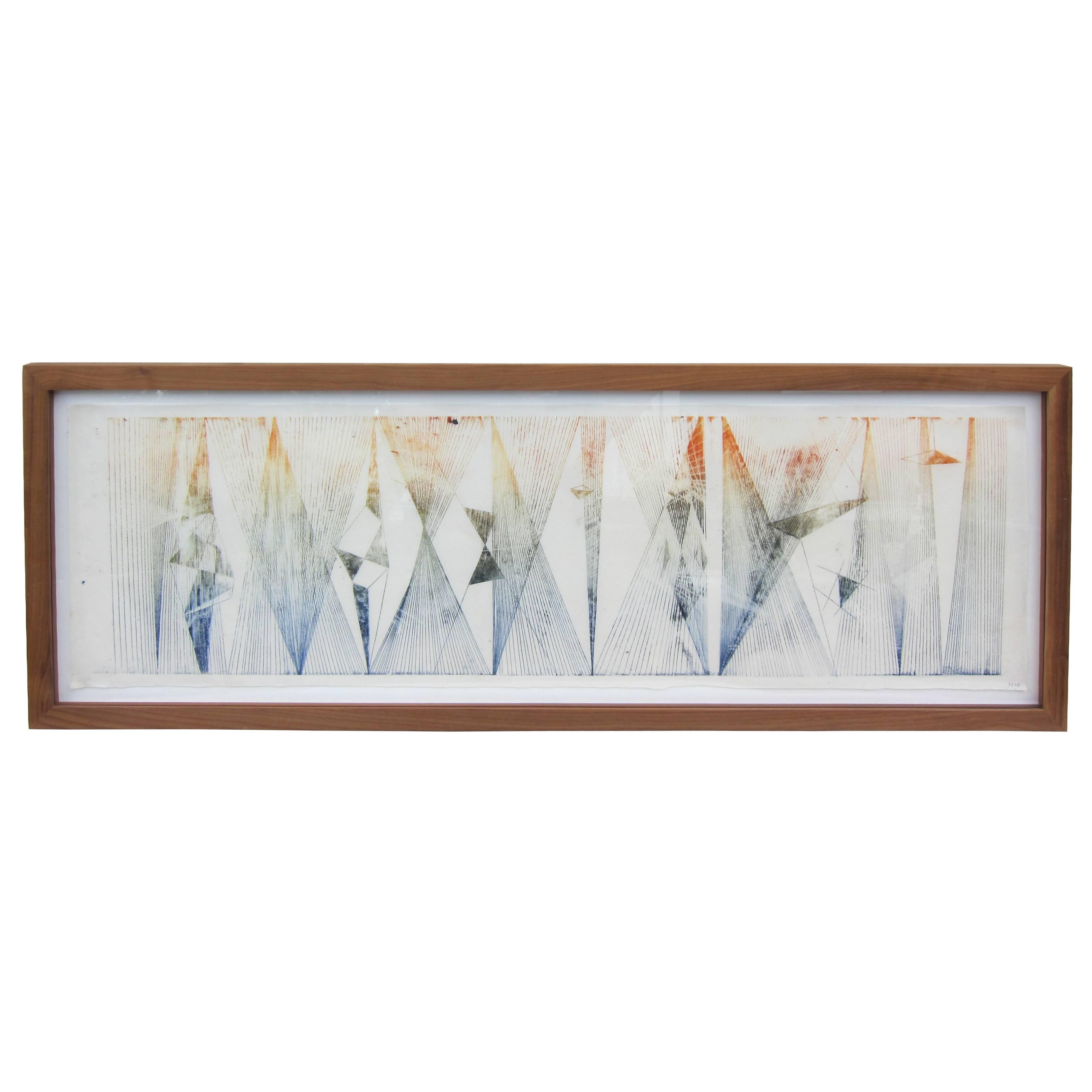 Joseph Gruppe Abstract Screen Monoprint For Sale at 1stDibs