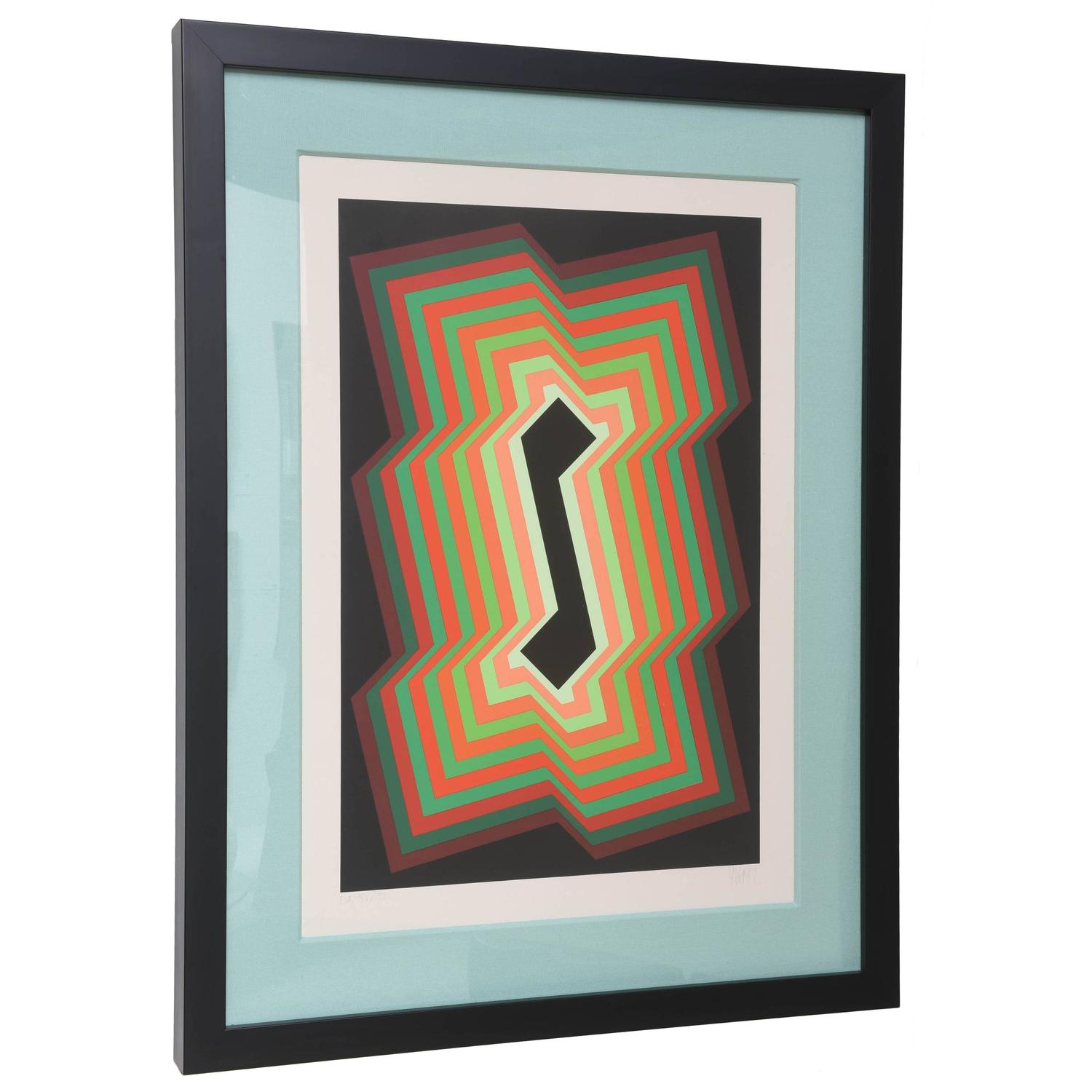 Artist Proof or Lithograph by "Yvaral" Jean-Pierre Vasarely, Son of V ...