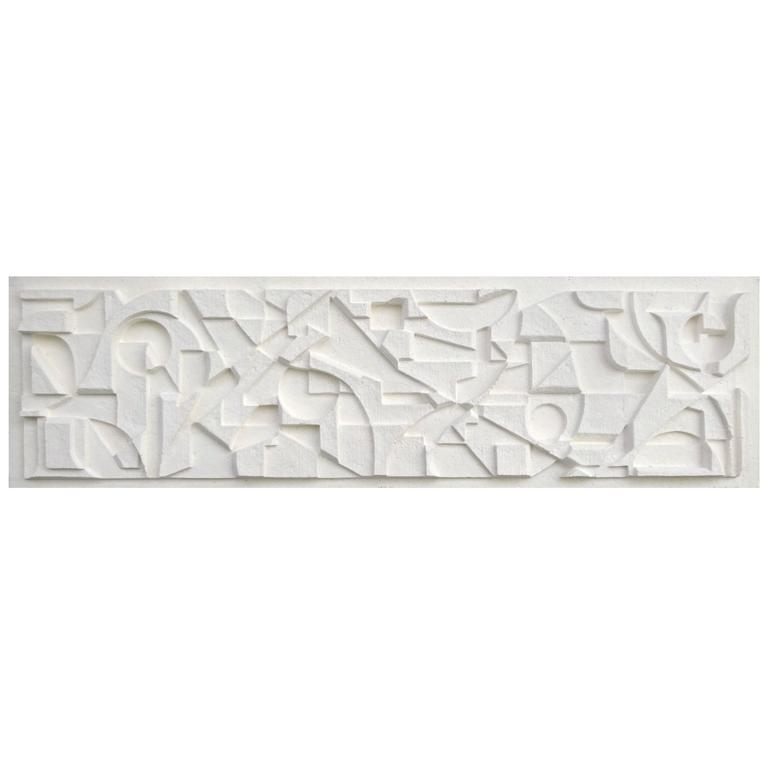 Large Abstract Cast Paper Relief Sculpture, Robert Sanabria, 1982 at ...