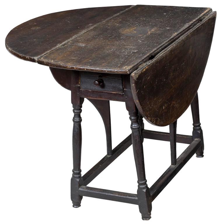 Rare Tulip Poplar Butterfly Table in Original Surface, New York, circa ...