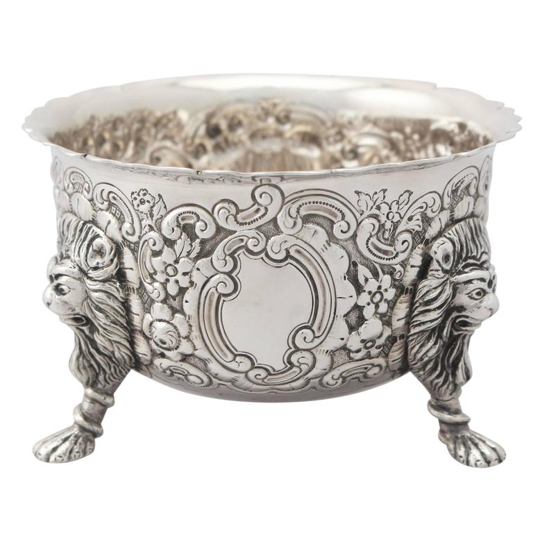 Irish Sterling Silver Bowl - Antique Edwardian at 1stDibs