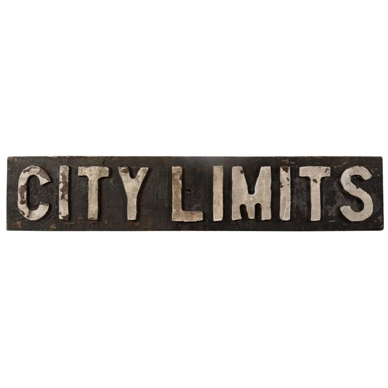 City Limits Sign at 1stDibs
