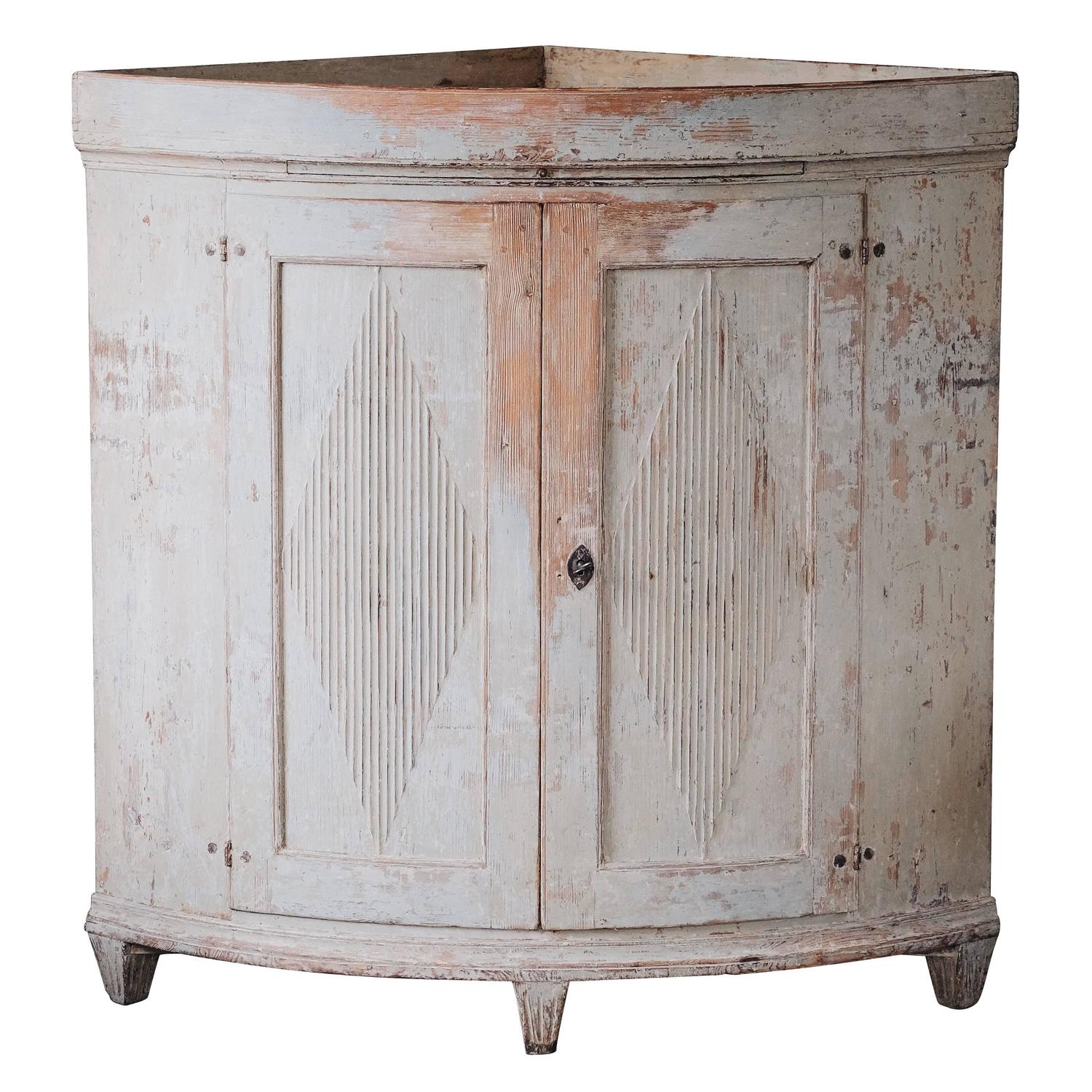 Gustavian Corner Sideboard at 1stdibs