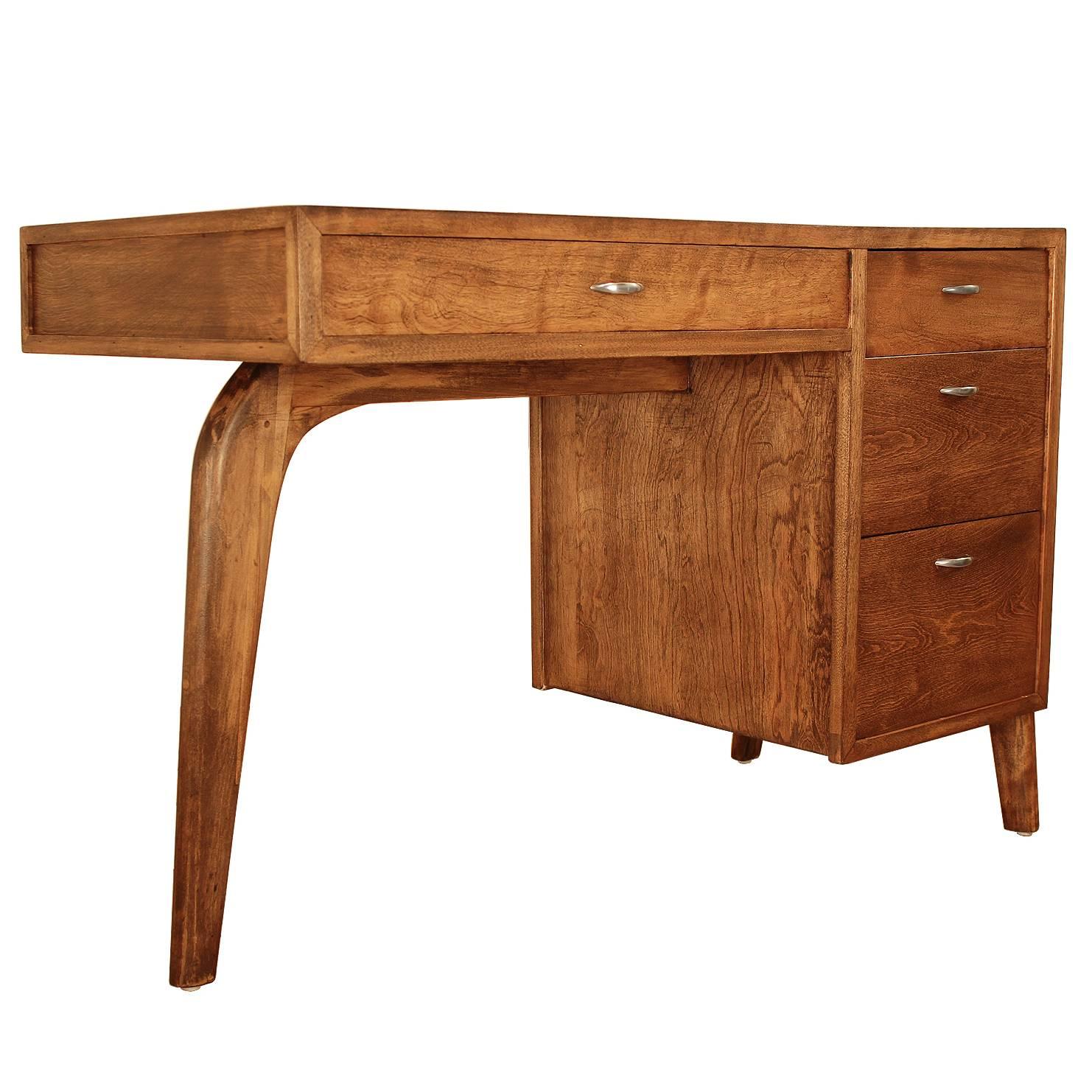 Rare 1950s Writing Desk with Boomerang Legs For Sale at 1stDibs