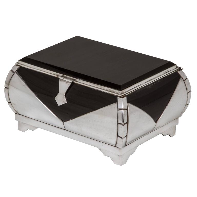Art Deco Obsidian Box at 1stDibs