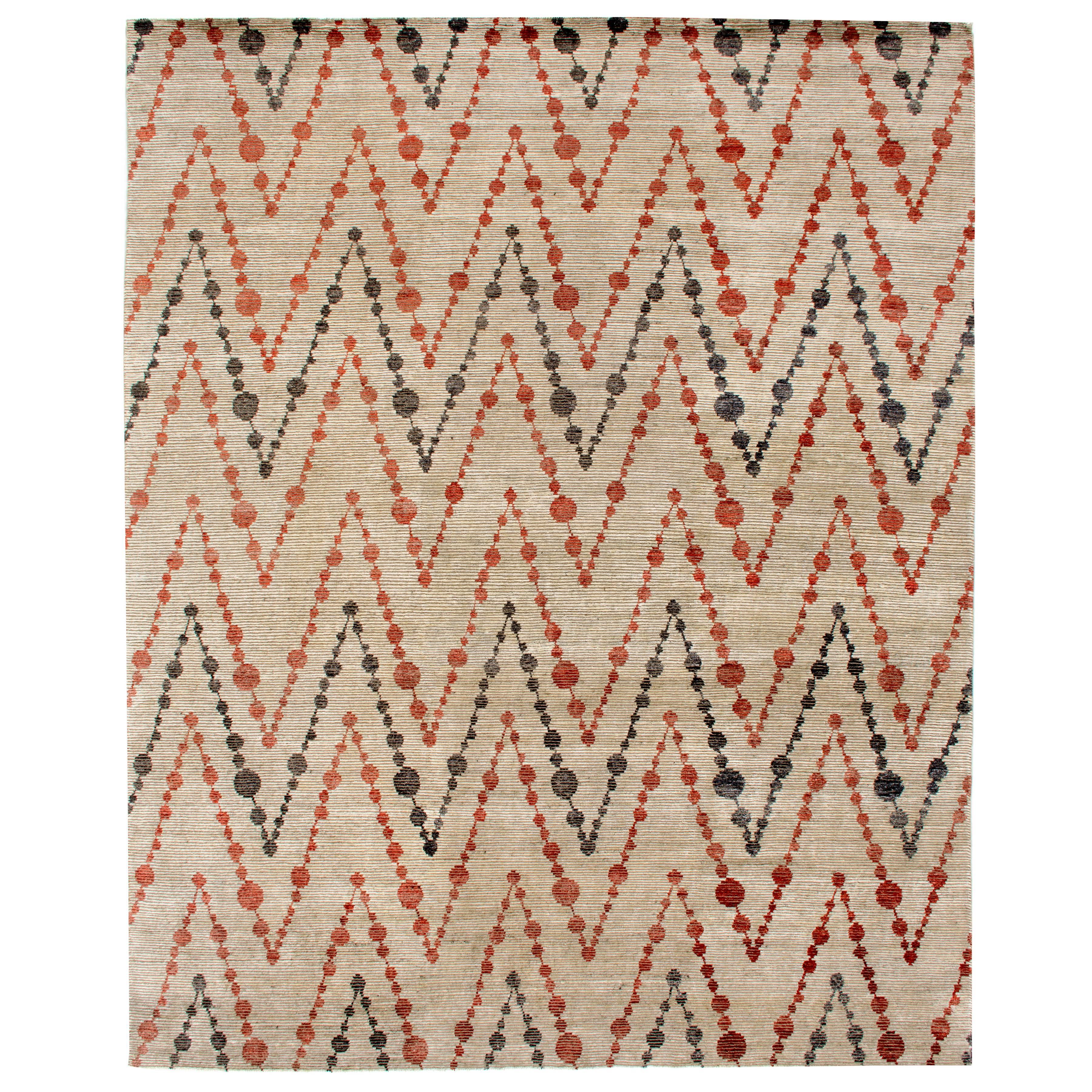 Hand-Knotted Stark Rug For Sale at 1stDibs