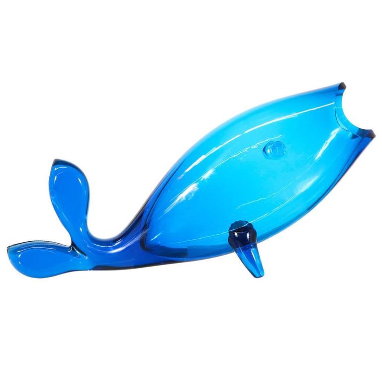 Vintage Blenko Glass Blue Fish Sculpture by Winslow Anderson at 1stDibs ...