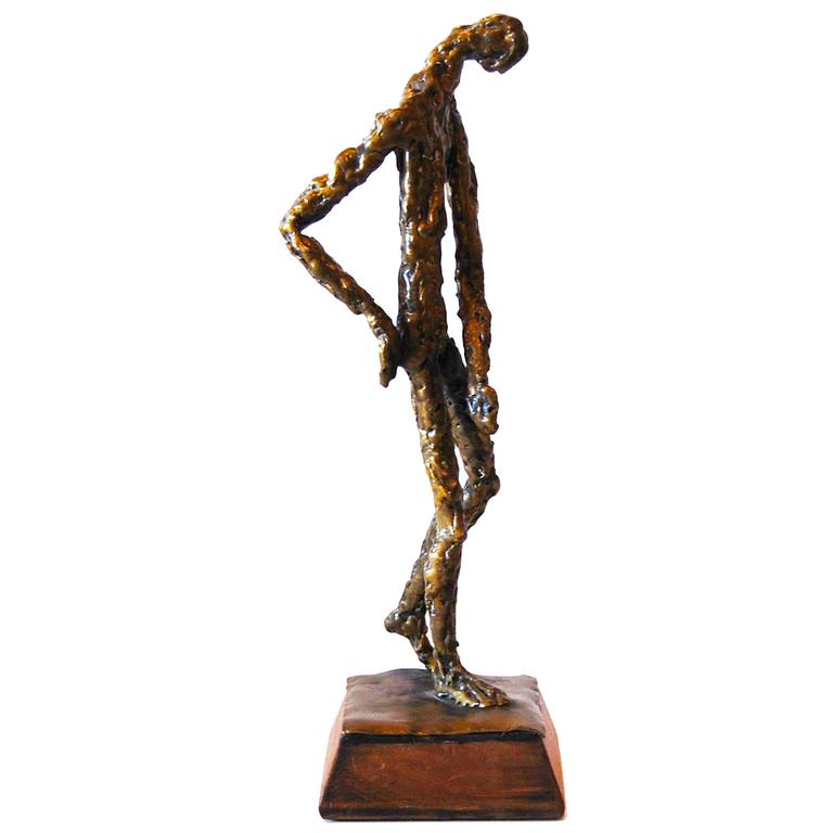 Brutalist Standing Man Sculpture For Sale at 1stDibs