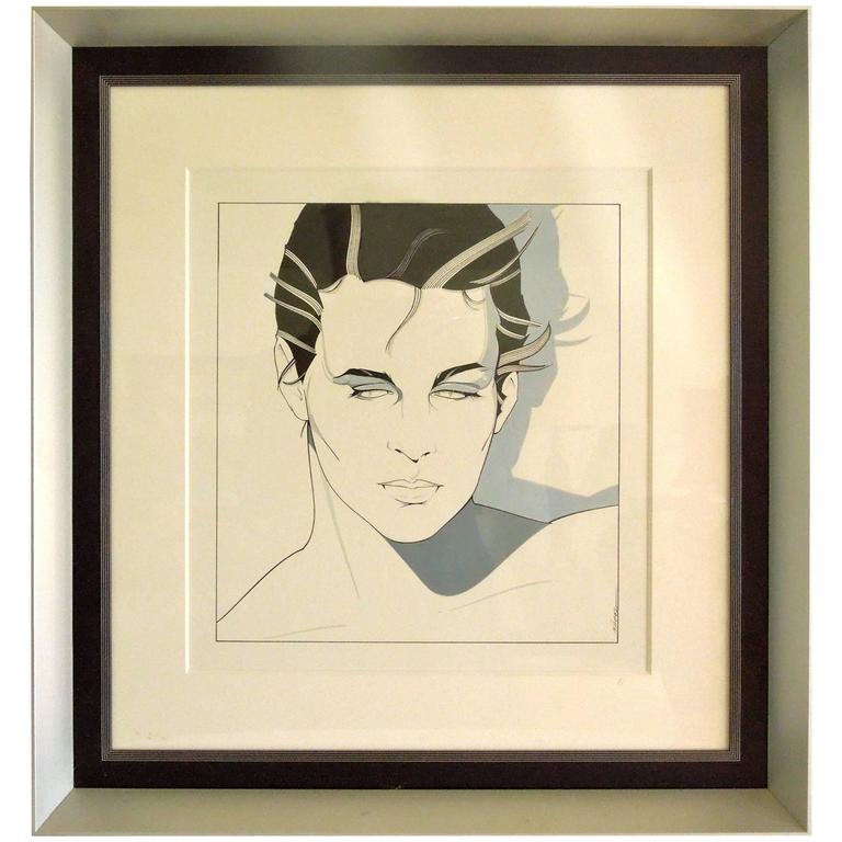 Original Important 1980s Patrick Nagel Iconic Acrylic on Board Painting ...