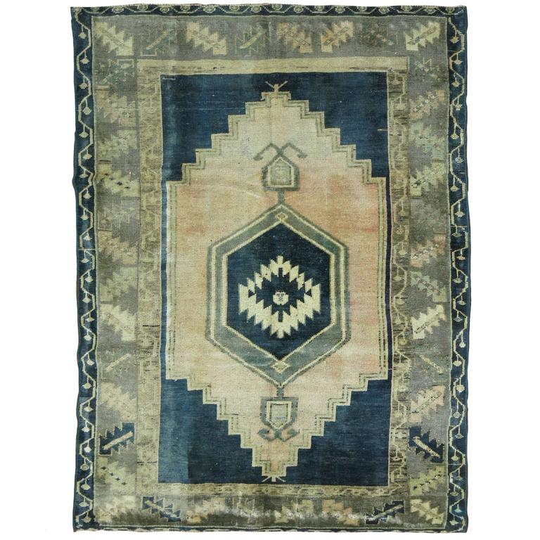 Emerald Green Turkish Oushak Rug at 1stDibs