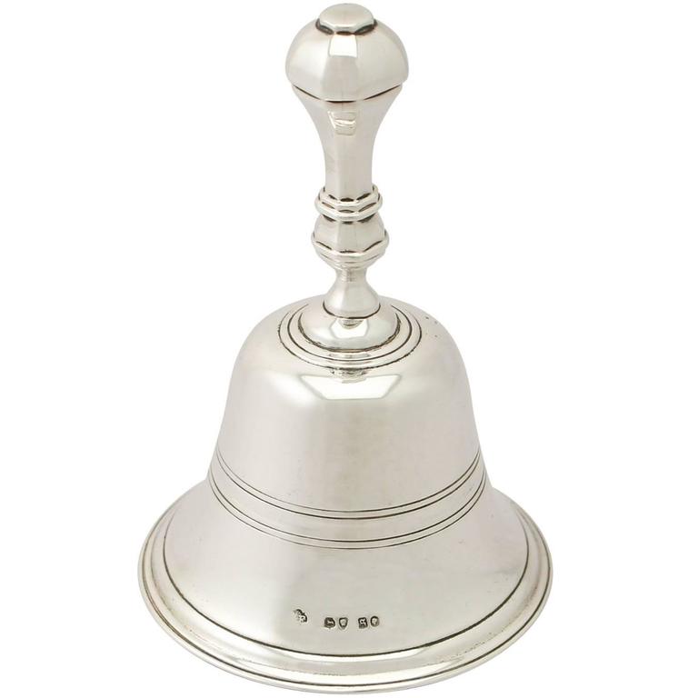 Sterling Silver Table Bell, Antique Victorian at 1stDibs