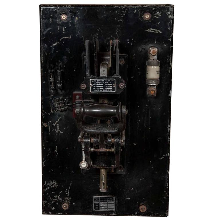 Large 1930s Electrical Switch from Pinewood Studios Power Station For ...