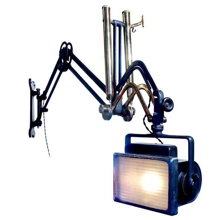 Early and Rare Articulating X-Ray Arm Dental Lamp at 1stDibs