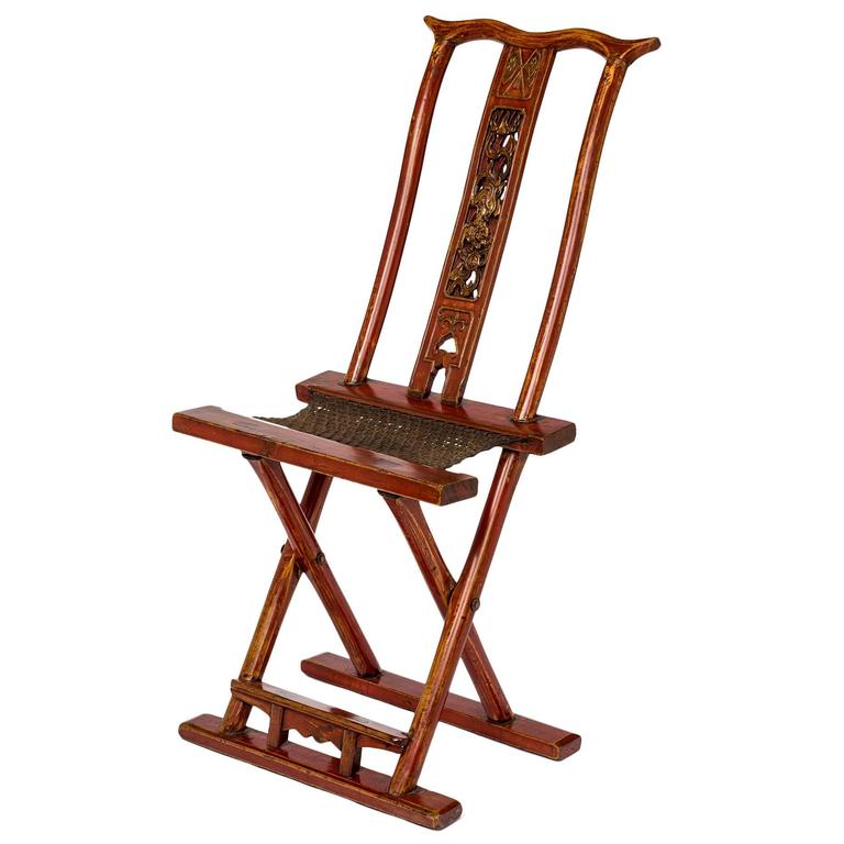 1920s Chinese Folding Chair at 1stDibs