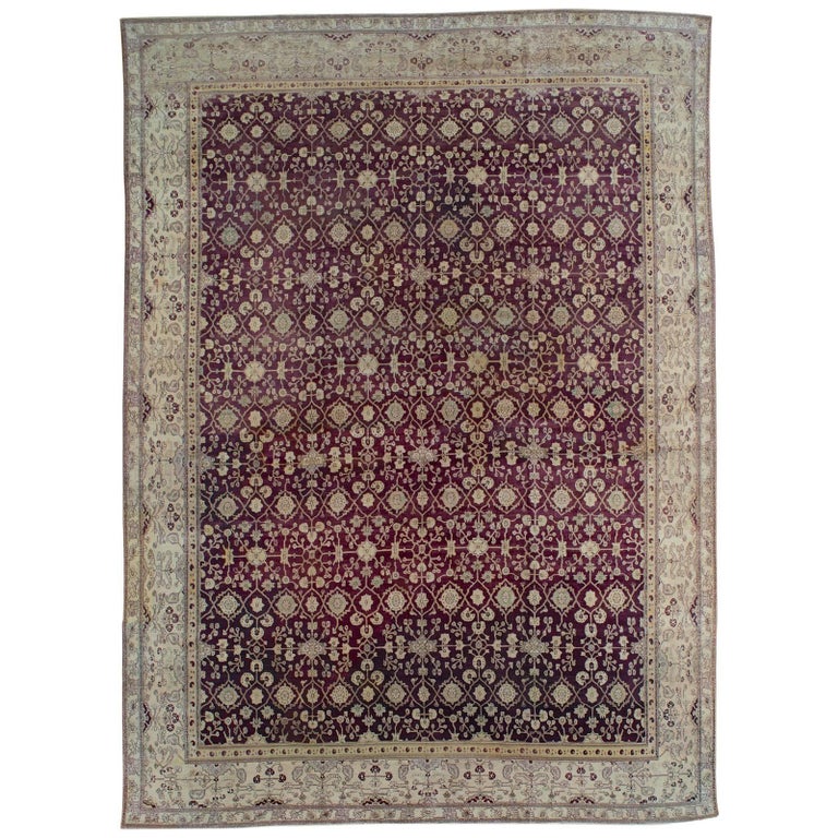 Antique Agra Rug For Sale at 1stDibs