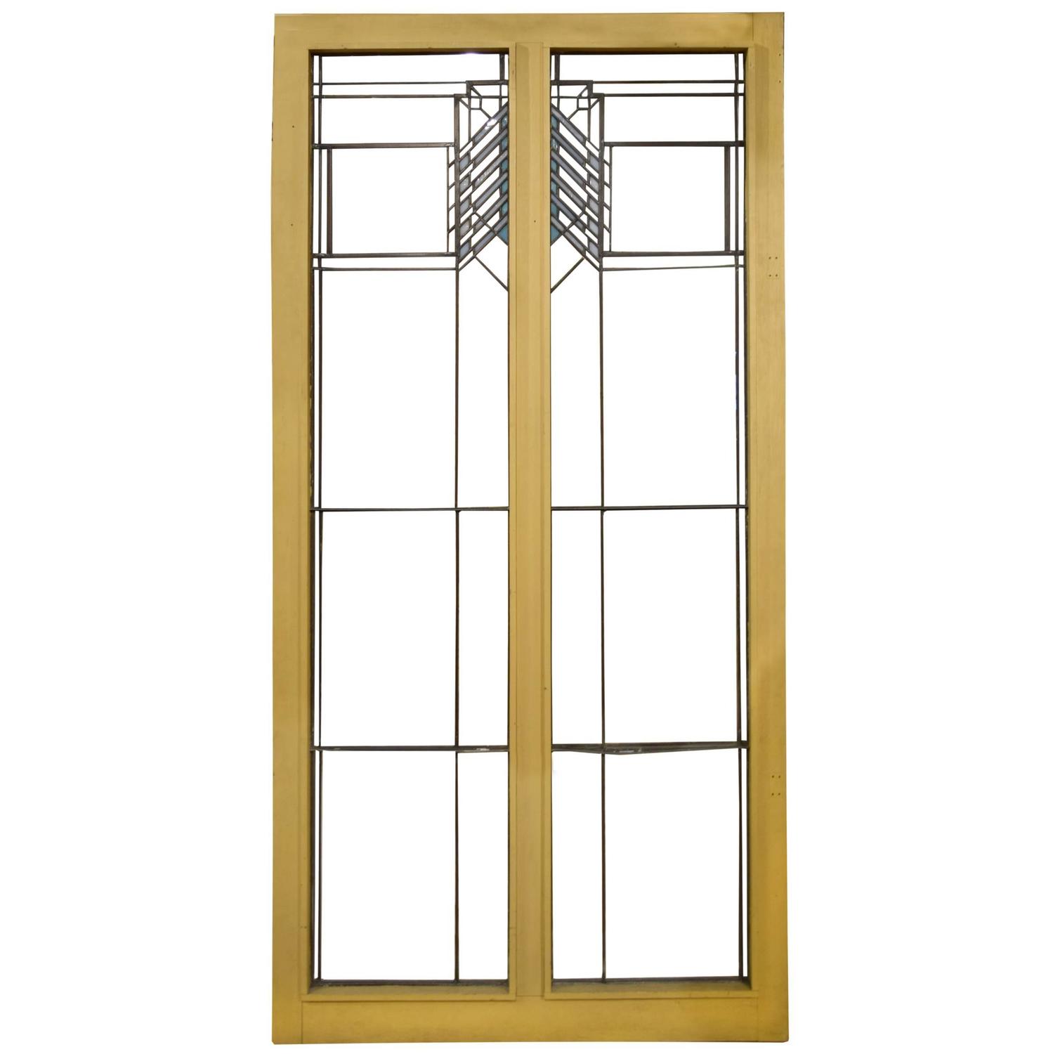 Frank Lloyd Wright Window from the Oscar Steffens House, 1909 For Sale ...