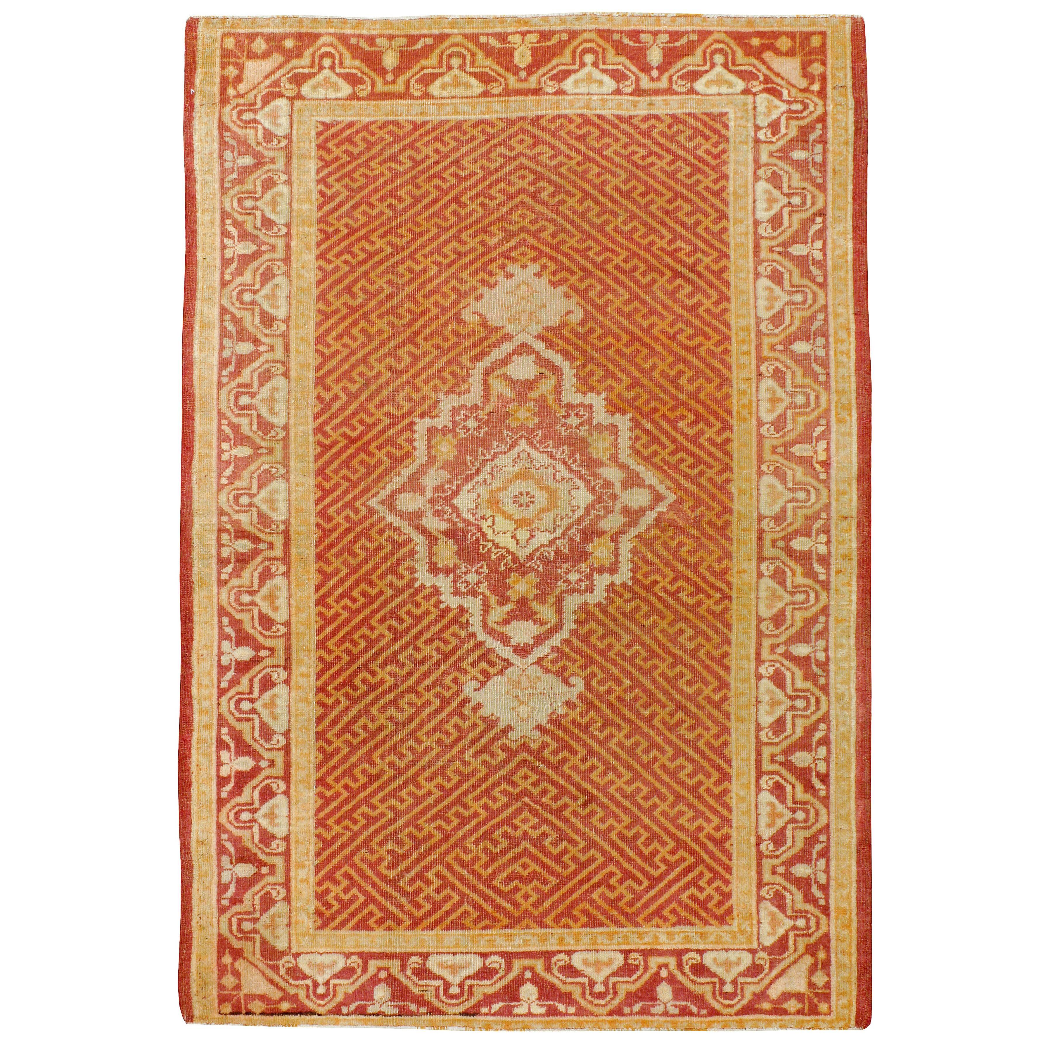 Antique Turkish Oushak Square at 1stDibs