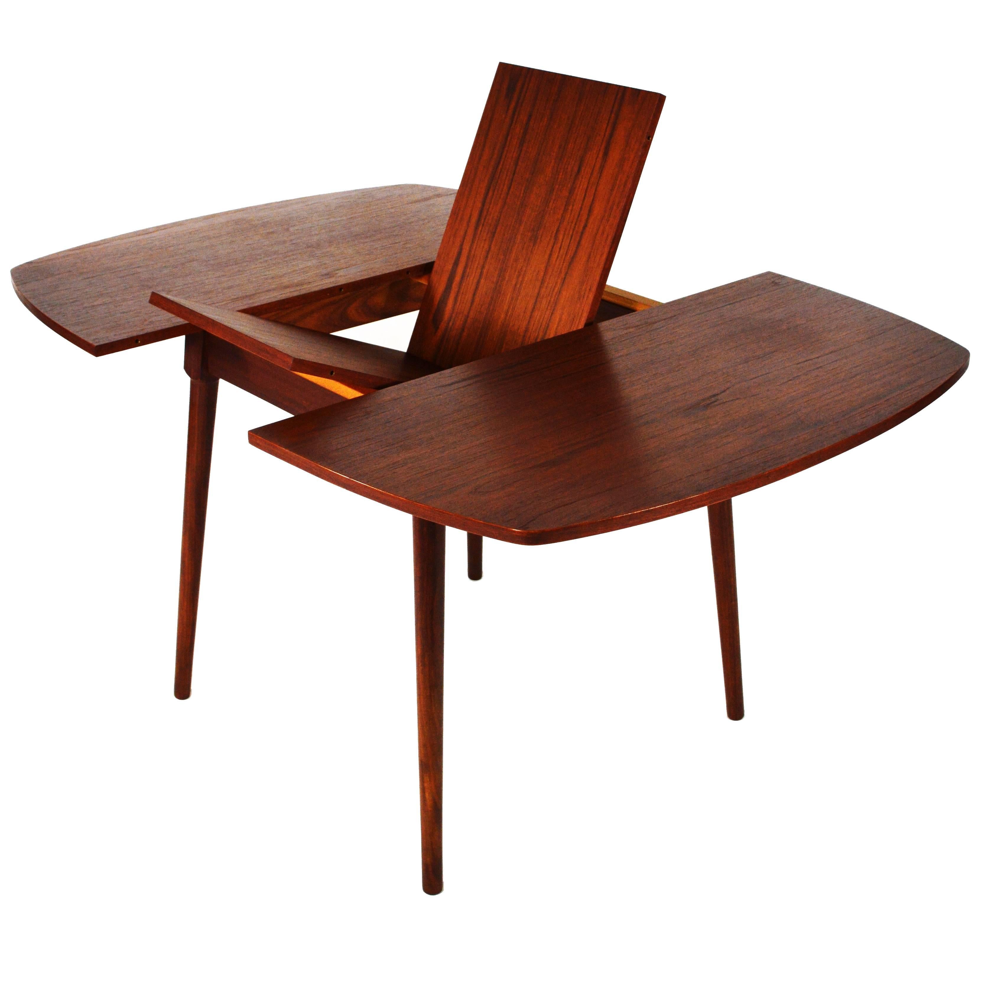 Mid-Century Teak Extendable Dining Table at 1stDibs