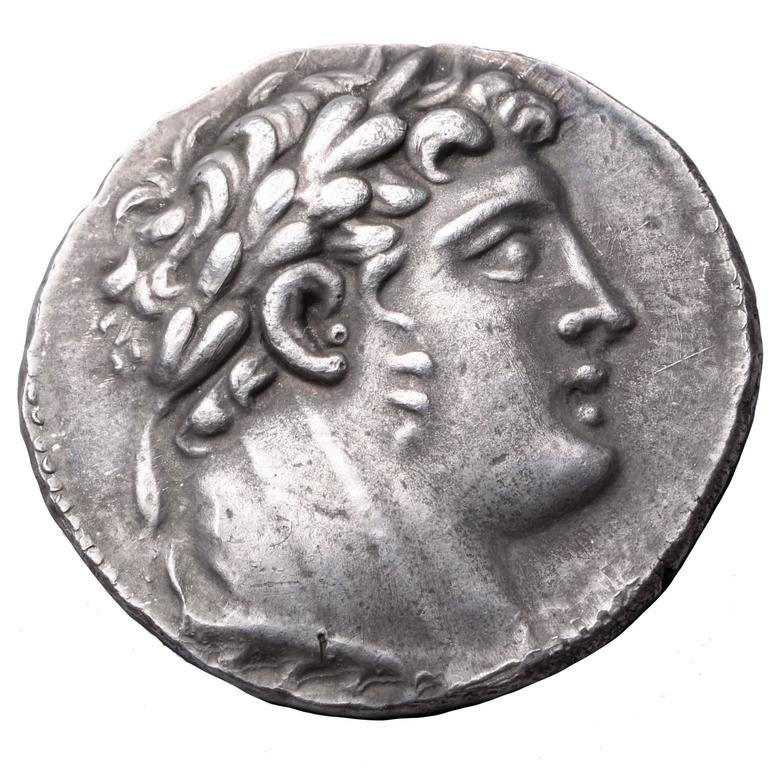 Ancient Jewish Silver Temple Tax Coin or Shekel of Tyre, 92 BC For Sale ...